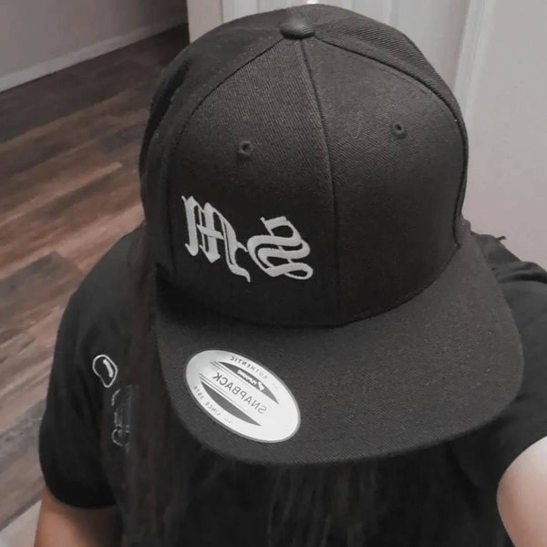Choose Your Own Old English Letter/initials Embroidered Snapback Hat ...