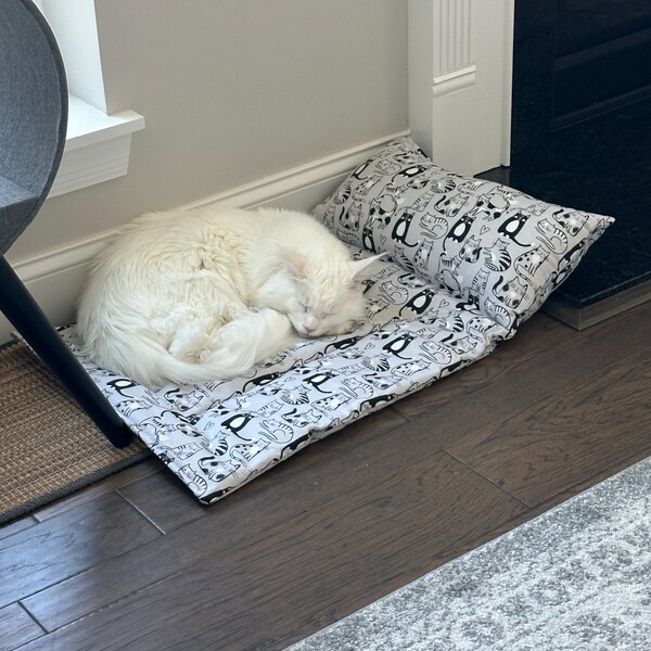 Pet Puff Quilt Bed, Patchwork Dog Mat, Cat Bubble Cushion, Pet Lover ...