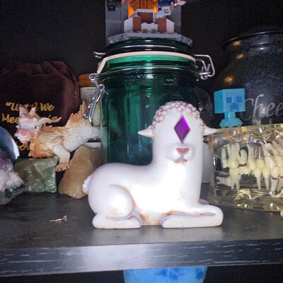 Lamb Relic Gifts for Him Gifts for Her Collectible Figure Birth Stone ...