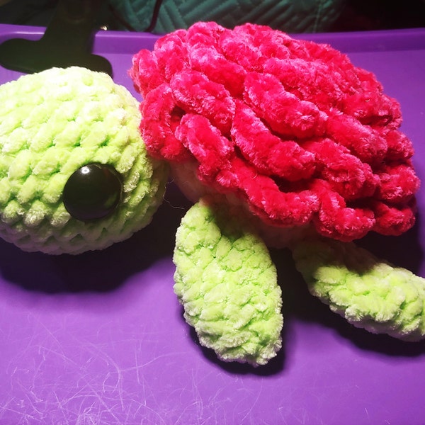 No Sew Rose Turtle Pattern- Crochet Daisy Turtle- Crochet Turtle ...