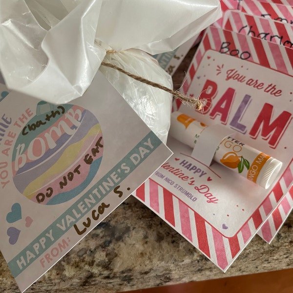 You're the Balm Valentine Gift Tag: Lip Balm Card (instant Download) - Etsy