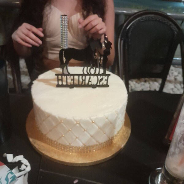 Dressage Horse Cake Topper, Horse Rider Cake Topper, Equestrian Cake ...