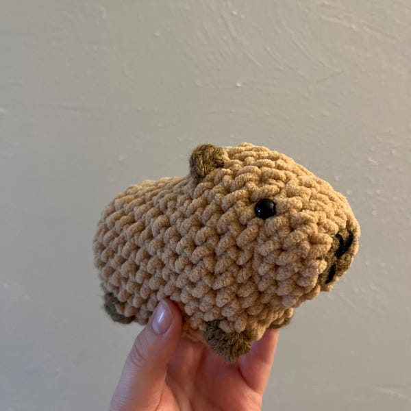 No Sew Capybara Crochet Pattern, Capybara Amigurumi Pattern, Easy ...