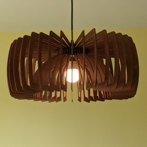 Wood Ceiling Lamp,wooden Ceiling Light, Chandelier Lighting,geometric ...