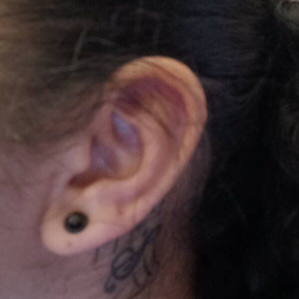 Black Non-flare Acrylic Ear Plugs Stretchers Gauges Pair/kit, Sizes: 14g 12g 10g 8g 6g 4g 2g 0g ...