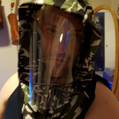 Face Shield Reusable Hood ,shield Mask , Anti Fog Adults, Face Hood ...