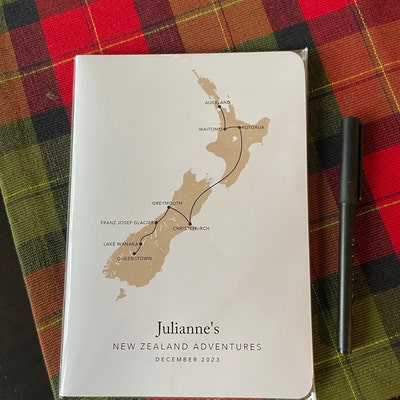 Custom Map Alaska Cruise Travel Journal Personalised A5 Notebook Bucket ...