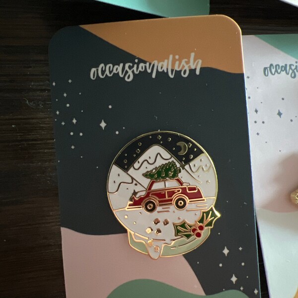 Snow Globe Enamel Pin Winter Enamel Pin Travel Enamel Pin Christmas ...