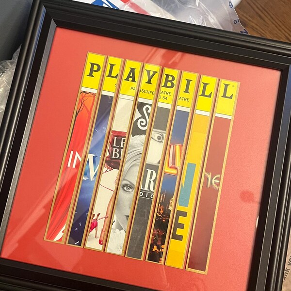 Custom Broadway Playbill Framed Art Collage - Personalize It! - Etsy