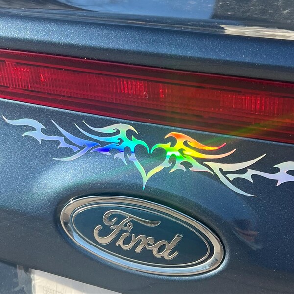 Bumper Sticker / Car Tramp Stamp / Y2K / Heart / Wings / Gothic / Vinyl ...