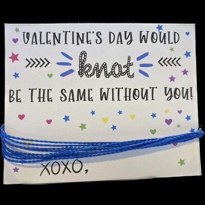 Friendship Bracelet Printable Valentines Day Cards, Classroom Party ...