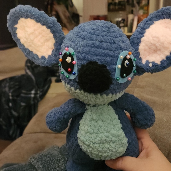 Crochet Blue Alien Pattern, Koala Crochet , Plush Toy, English and ...