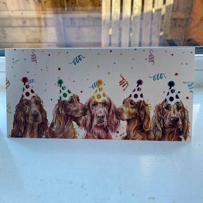 Irish Red Setter Birthday Greeting Card / Blank Inside / Card From the ...