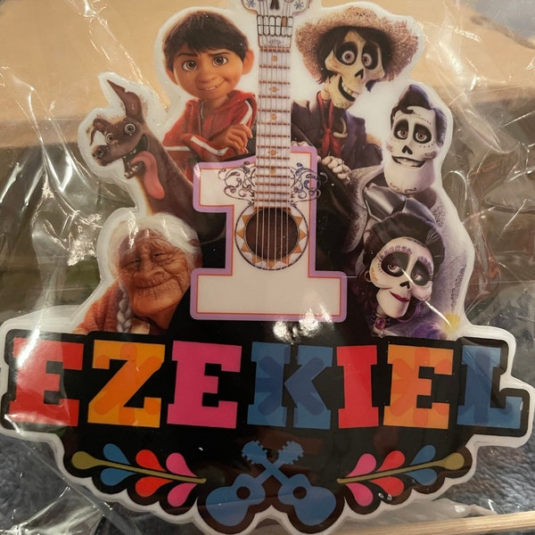 Disney COCO Cake Candle, Personalized Birthday Candle, Cake Topper ...