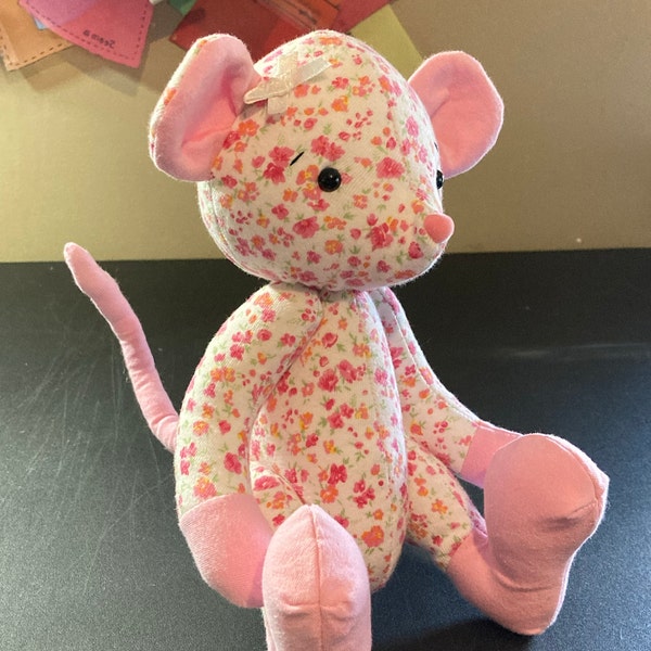 Jointed Stuffed Mouse - PDF Sewing Pattern & Tutorial |how to Sew a Toy ...