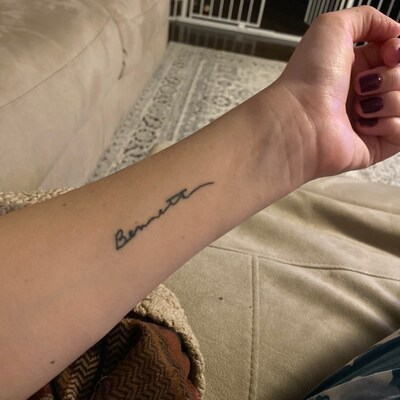 Handwritten Script Calligraphy Name Tattoo - Etsy