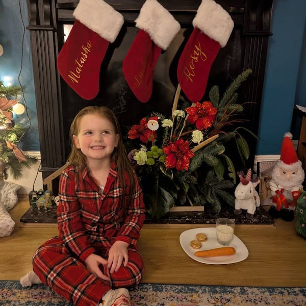Personalized Red Plush Christmas Stocking: Custom Name Decor - Etsy