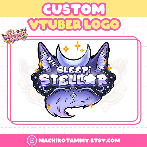 CUSTOM VTUBER LOGO Vtuber Logo, Vtuber, Custom Vtuber Logo Commission ...