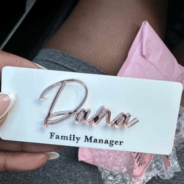 Custom Acrylic Name Badge Magnetic Name Badge Acrylic Name Plate ...