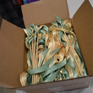 150 Ribbon Wedding Wands Send off Idea Ceremony Exit Ribbon - Etsy