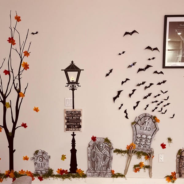Street Lamp Wall Decal Light Lantern - Vinyl Wall Stickers Art Home ...
