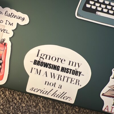 Writer Author Sticker Stickers for Writers - Etsy