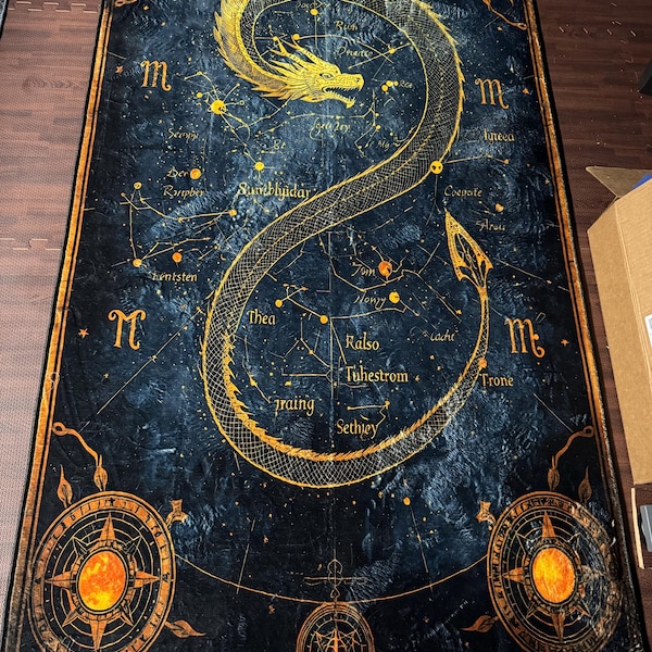 Galaxy Portal Circle Rug, Round Spell Rug, Celestial Magic Circle Mat ...