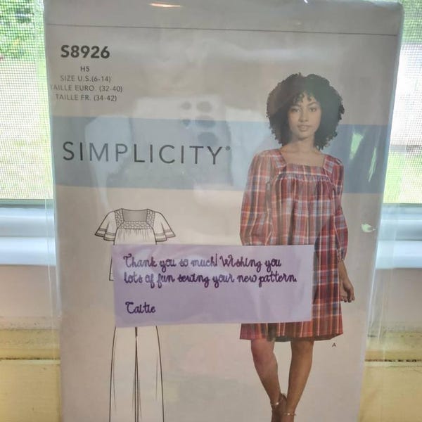 Vogue Sewing Pattern for Women's Dress, Empire Waist Dress, Summer ...