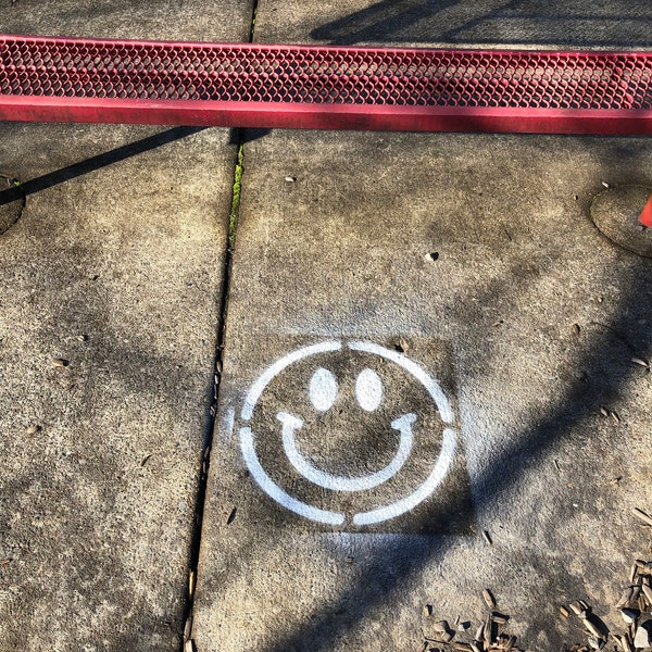 Smiley Face Stencil - Reusable Smiley Face Stencil, Smiley Face, Smiley ...