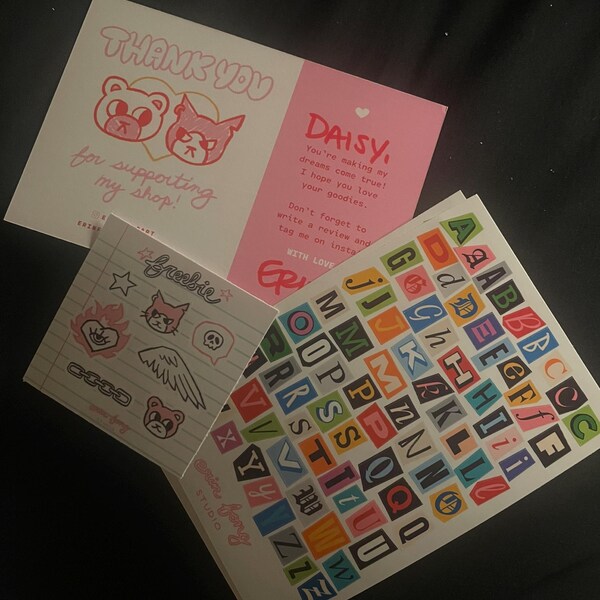 Ransom Note Letters Deco Sticker Sheet - Etsy