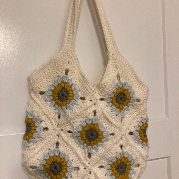 Hannah Tote Bag Pattern PDF - Digital Download - Granny Square Crochet ...