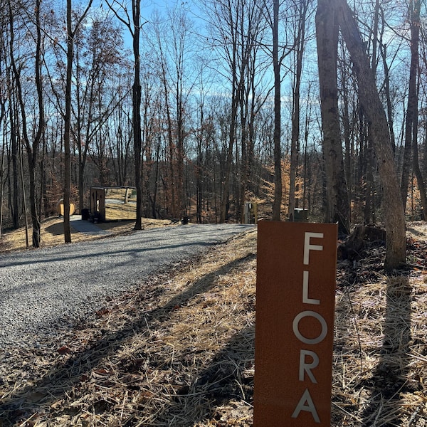 Tall Rusted Address Sign: Custom Driveway Marker - Etsy