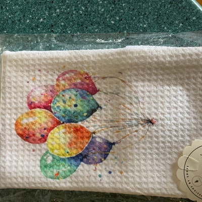 Welcome Spring Gnome With Flowers Kitchen Towel, Spring Flowers Kitchen ...