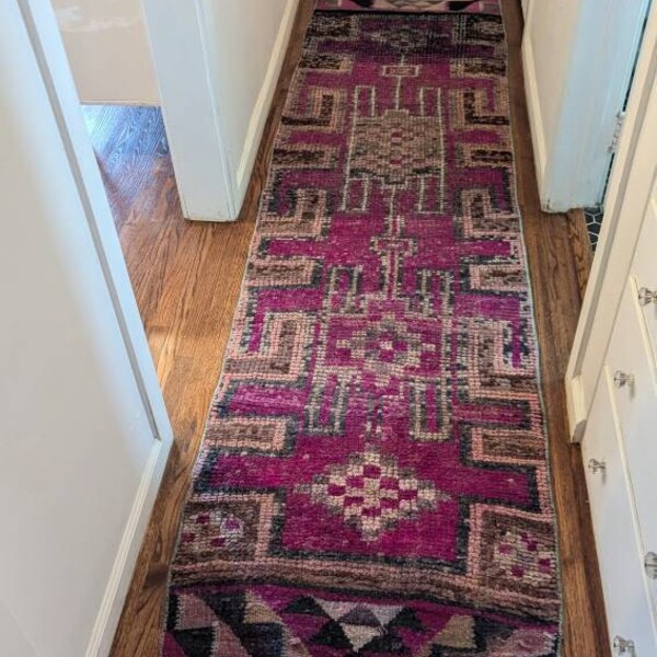 3x13 Runner, Long Runner, Handmade Long Runner, Vintage Long Runner ...