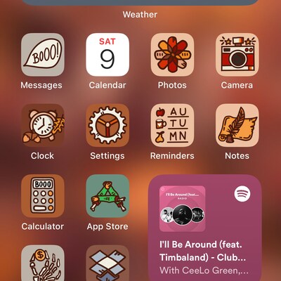 Fall Autumn Desktop Organizer Wallpaper Desktop Organizer - Etsy