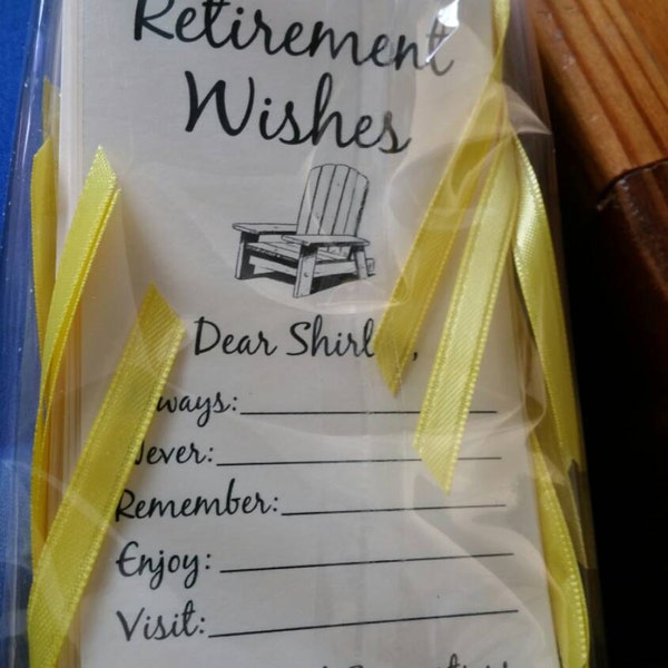 8 Handmade Retirement Wishing Tree Tags / Bookmarks / Retirement Wishes ...