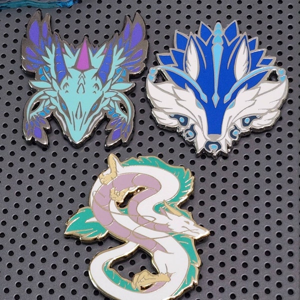 World Boss Andrius, Dvalin (stormterror) - Genshin Impact Enamel Pins ...