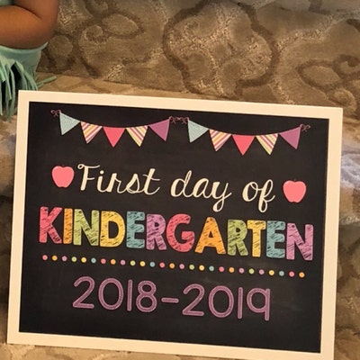 First Day and Last Day of Kindergarten Sign INSTANT DOWNLOAD - Etsy