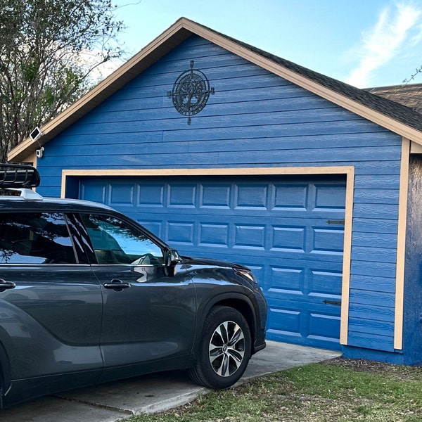 Personalized Life Tree Compass Sign , Outdoor Home Decor , Metal ...