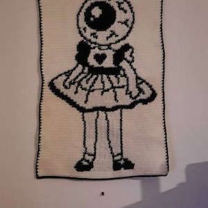 Skull Flower Tapestry Crochet Pattern / Wall Hanging / Instant Download ...