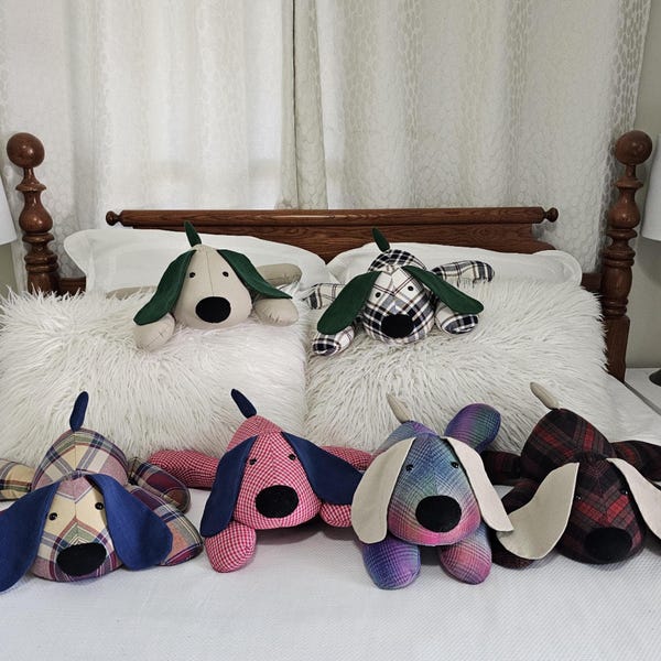 Memory Dog From Clothing Keepsake Dog Made From Clothing Memorial ...