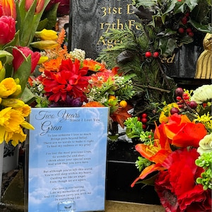 Remembering A Special Sister Grave Card Sister Funeral Tribute Sister ...