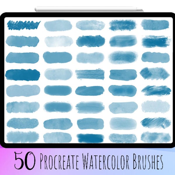 100 Procreate Paper Texture Stamp Brushes, Procreate Paper Canvases ...