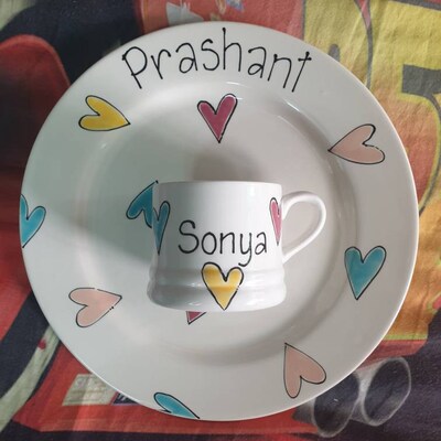 Personalised Plate, Dinner Plate, Healthy Eating Plate, Personalised ...