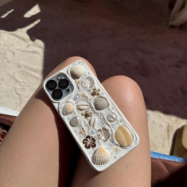 3D Seashell Phone Case: Coastal Summer Charms and Shells - Etsy