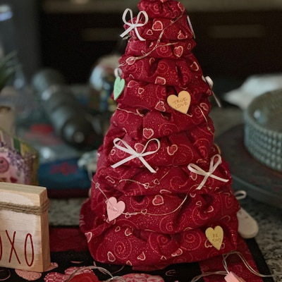 Desktop Valentine Tree, Bookshelf Valentine Tree, Valentine's Day Decor ...