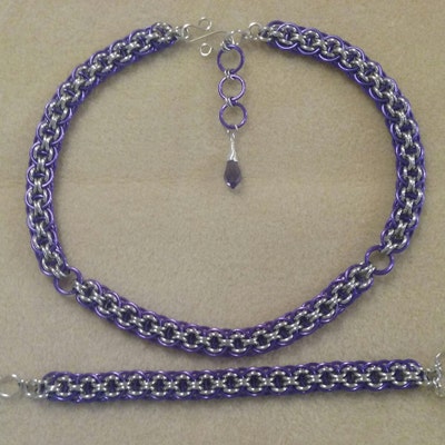 Chainmaille Tutorial Rosetta Chain Maille Bracelet - Etsy