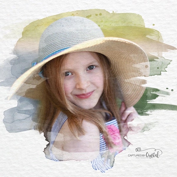 30 Watercolor Portrait Masks - Clipping Masks - Watercolor Overlays ...