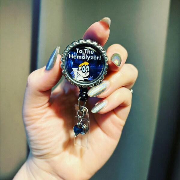 Laboratory Panic Value Wisdom Spoken Retractable Badge Reel Lab Week ...