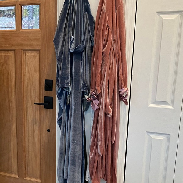 Velour Long Robe | Velvet Robe | Warm Robe | Maxi Velour Dress | Women ...